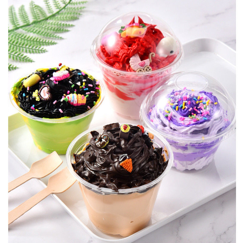 Offset Printing Dessert Ice Cream Plastic Yogurt Cup Size Optional Certificate FSSC 22000